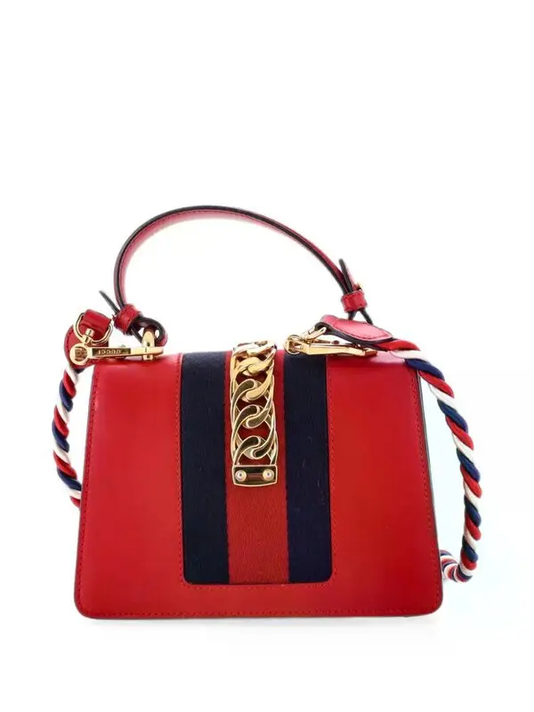 Gucci Sylvie Leather Mini Satchel - Red