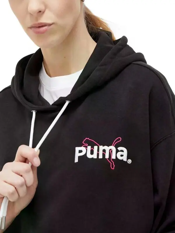 PUMA Logo Embroidered Hoodie