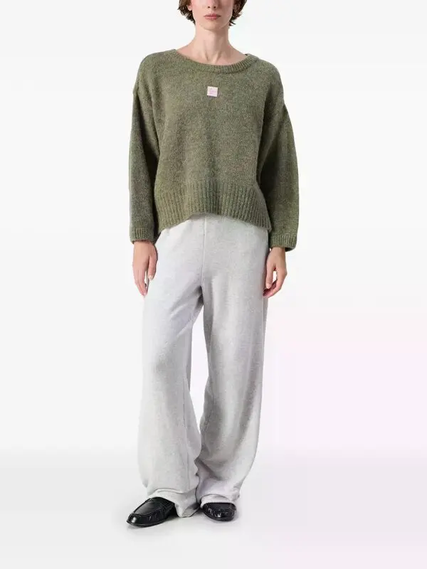 American Vintage Fluffy Knit Sweater - Green