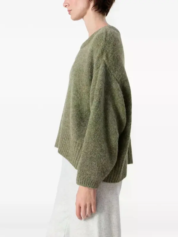American Vintage Fluffy Knit Sweater - Green