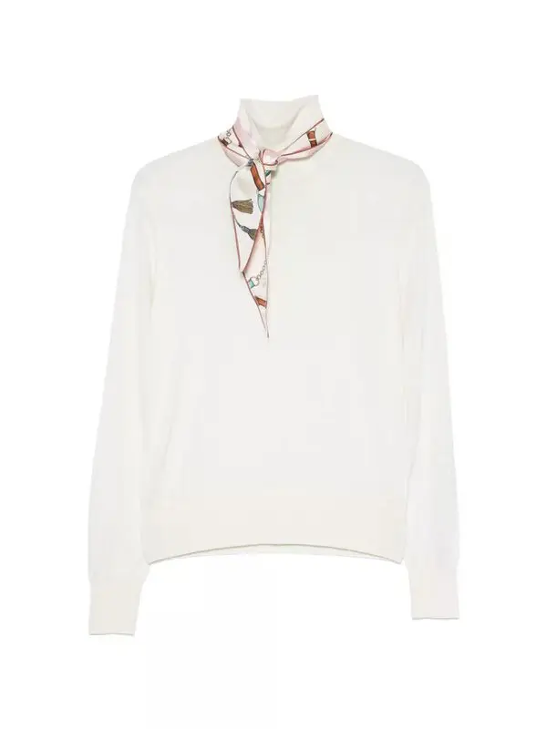 FORTE_FORTE Fine-knit Roll-neck Sweater - Neutrals