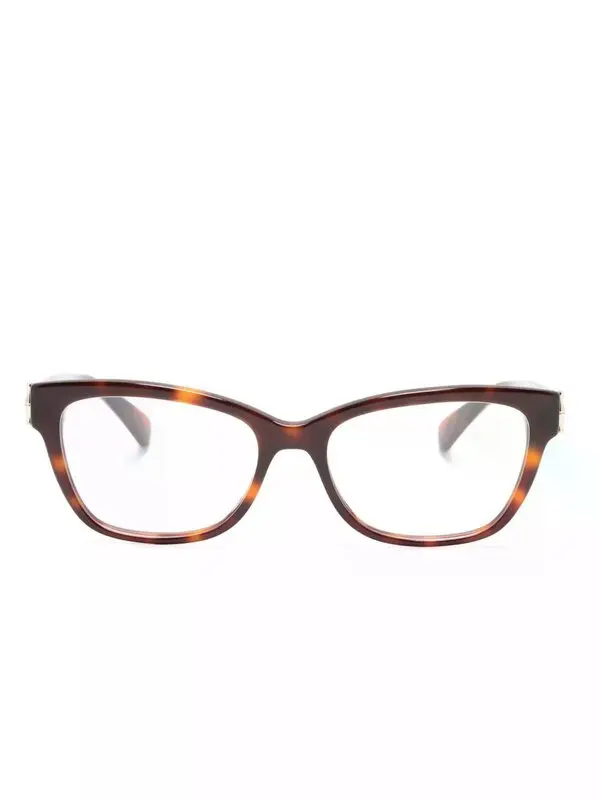 Longchamp Tortoiseshell-effect Square-frame Glasses - Brown