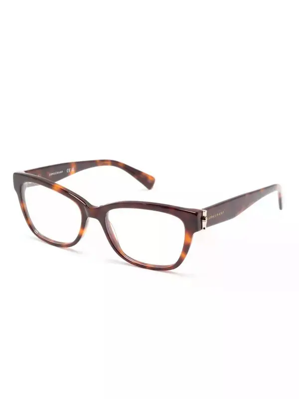 Longchamp Tortoiseshell-effect Square-frame Glasses
