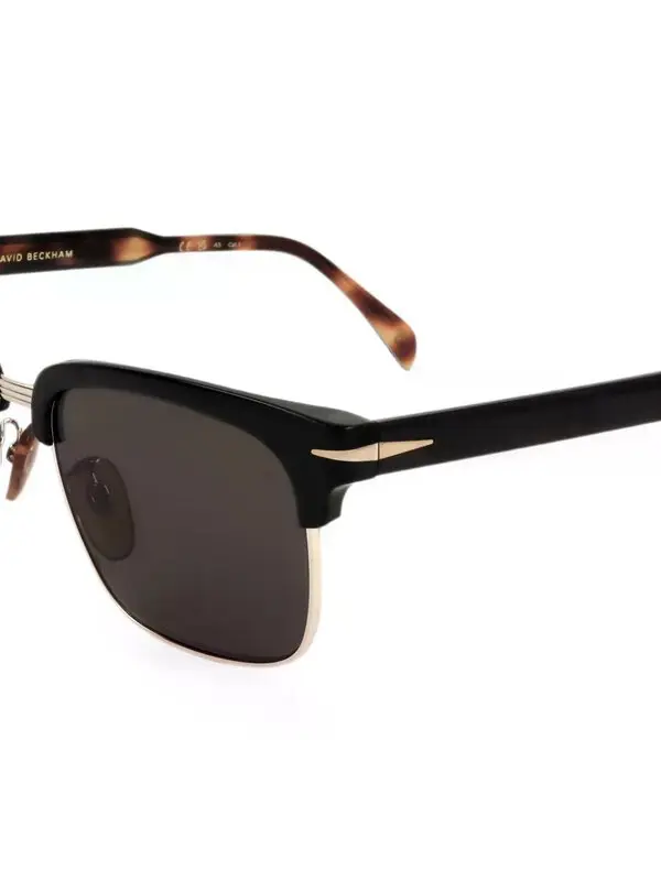 DB EYEWEAR BY DAVID BECKHAM Browline-frame Square-frame Sunglasses - Black