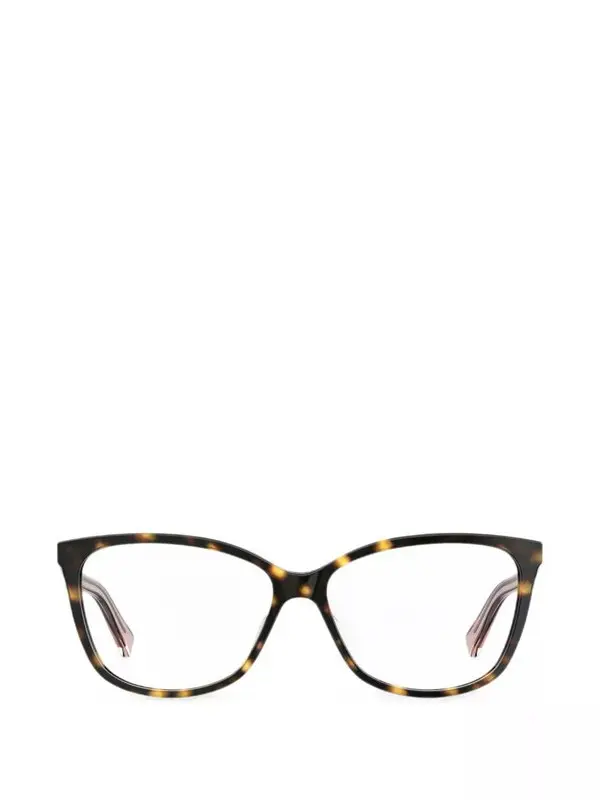 Moschino Tortoiseshell-effect Glasses - Brown