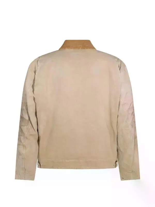 GOLDEN GOOSE Reversible Jacket In Beige Cotton With Check Pattern
