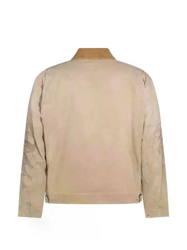 GOLDEN GOOSE Reversible Jacket In Beige Cotton With Check Pattern
