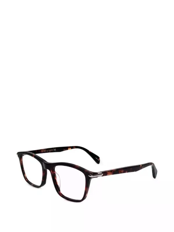 Rag & Bone Tortoiseshell-effect Rectangle-frame Glasses