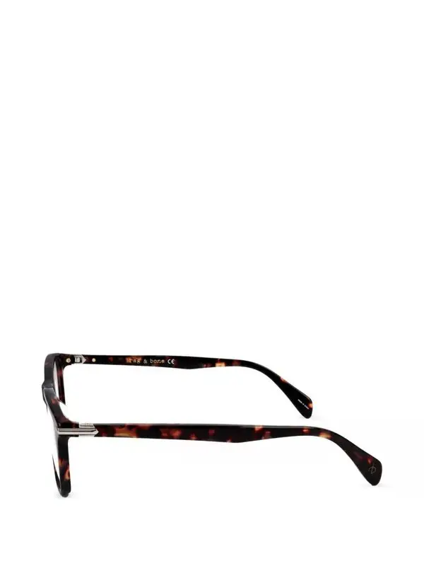 Rag & Bone Tortoiseshell-effect Rectangle-frame Glasses