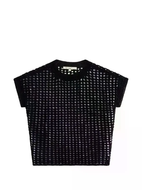 Kith Rhea Crochet-knit T-shirt - Black