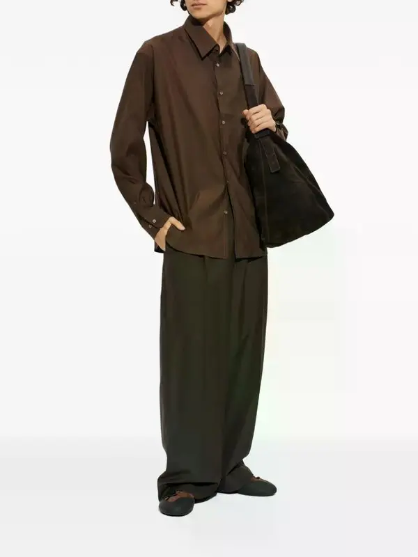 LEMAIRE Regular Shirt In Washed Cotton Silk