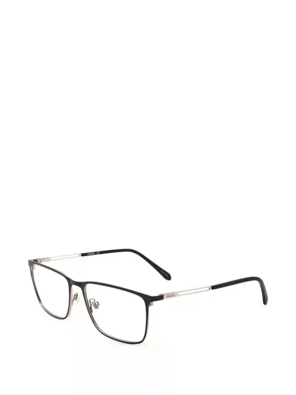 Fossil Matte-finish Rectangle-frame Glasses - Black