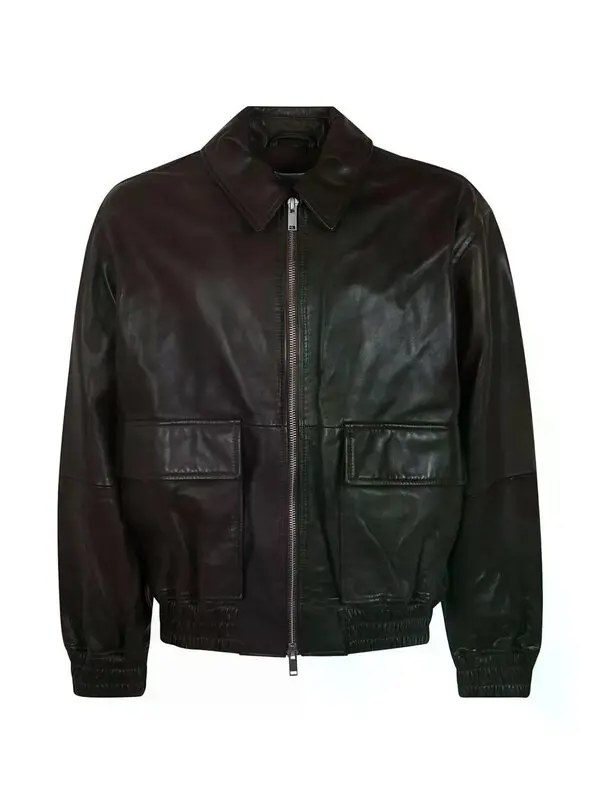 Studio Nicholson Piston Leather Bomber Jacket