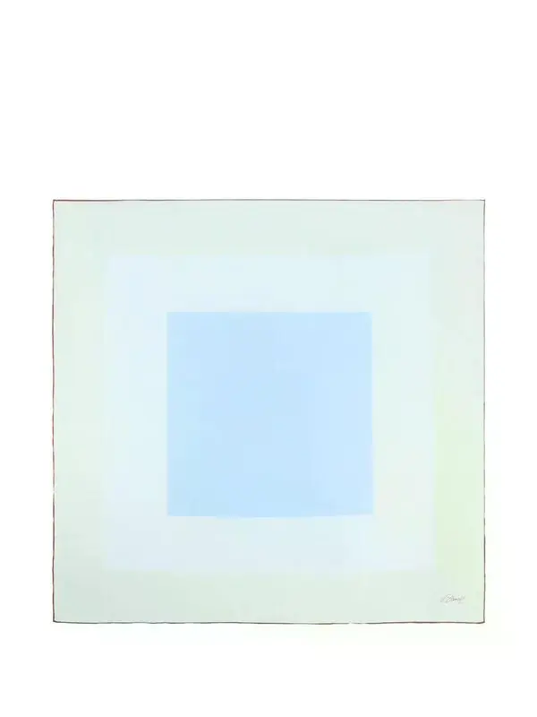 12 STOREEZ Gradient Silk Scarf - Blue
