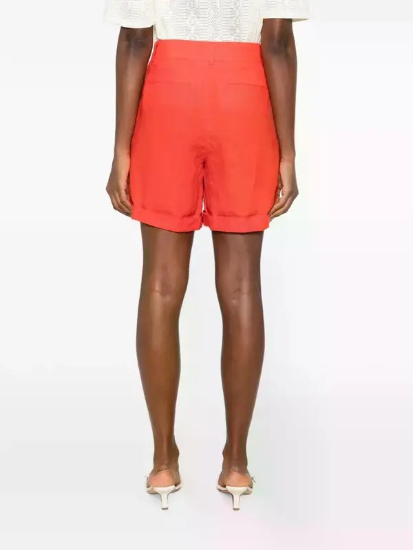 MAISON123 Tanguy Pleated Turn-up Shorts