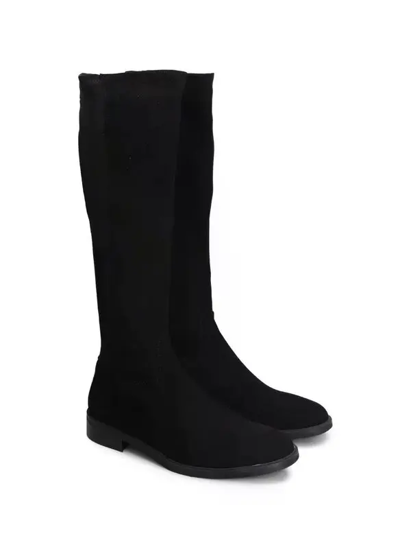 JULIE DEE Side-zip Knee-high Boots - Black