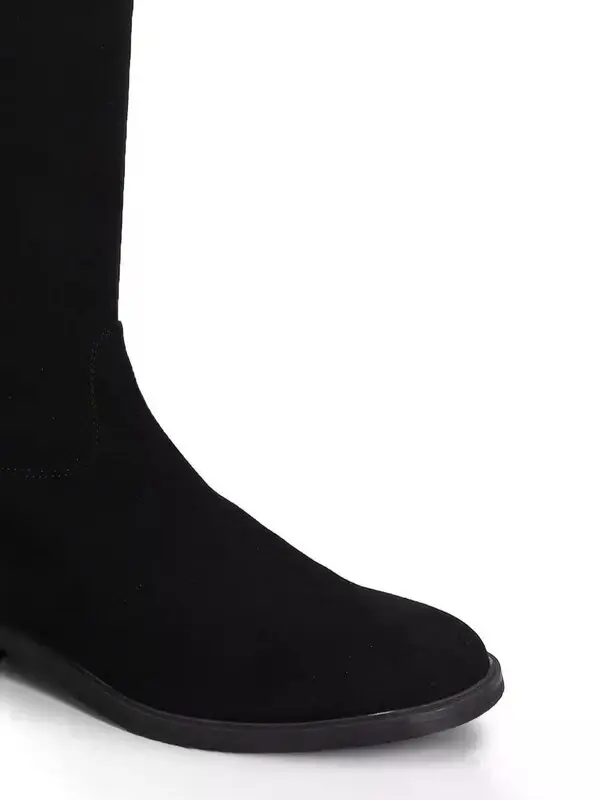 JULIE DEE Side-zip Knee-high Boots - Black