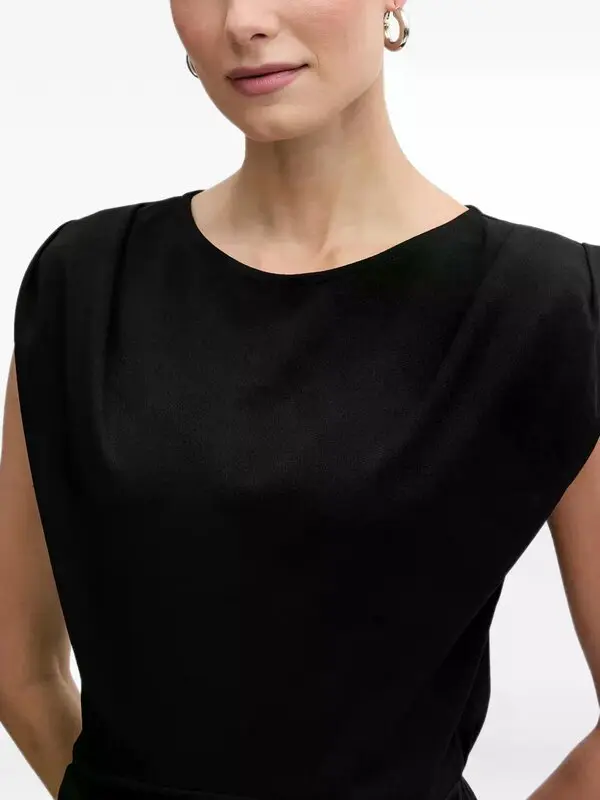 MORGAN Draped Sleeveless Mini Dress