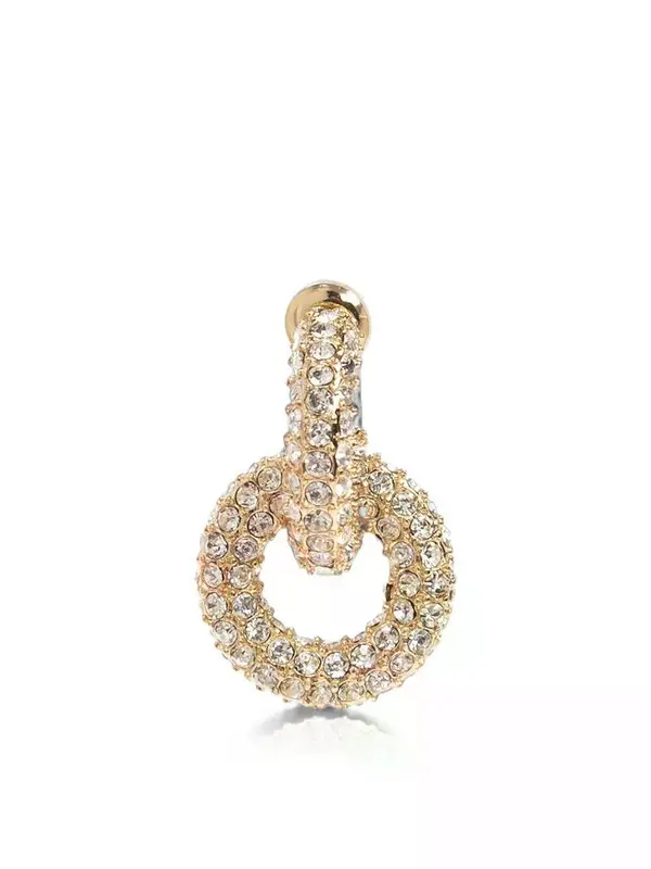 SELF-PORTRAIT Crystal-embellished Hoop Earrings