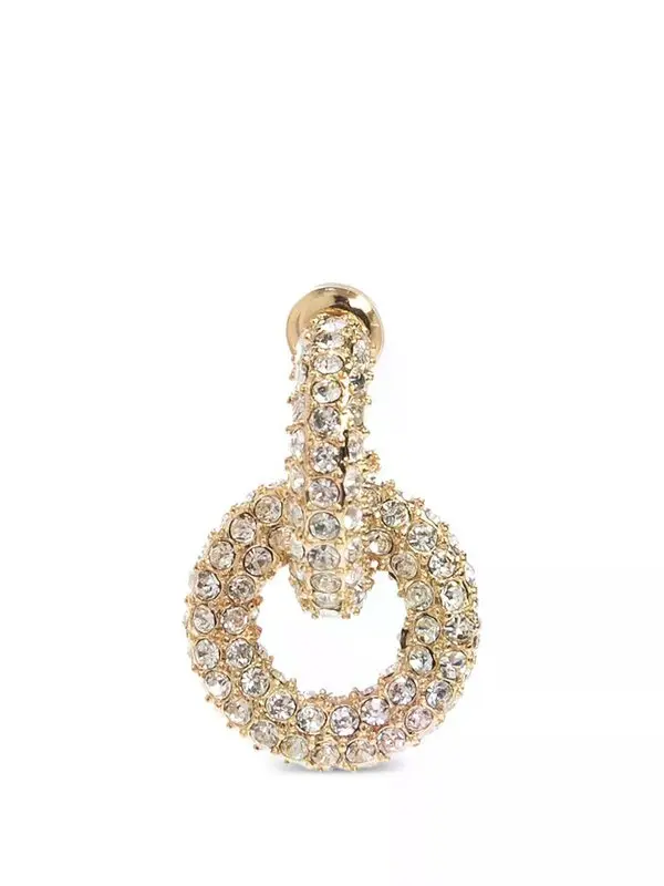 SELF-PORTRAIT Crystal-embellished Hoop Earrings