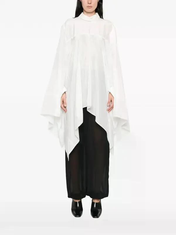 LANVIN Asymmetric High-neck Blouse