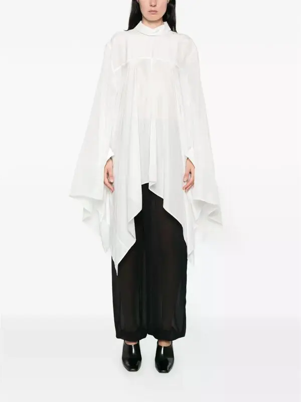 LANVIN Asymmetric High-neck Blouse