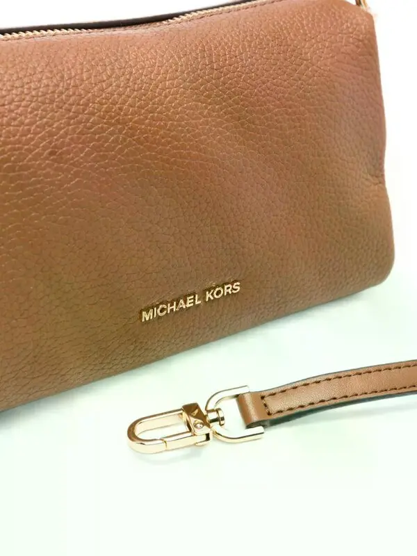 Michael Kors Small Bryant Logo-plaque Pebbled'leather Mini Bag