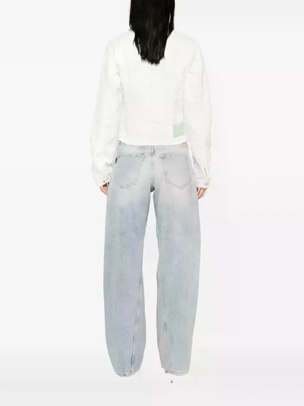 HAIKURE Cherry Fur-textured Denim Jacket