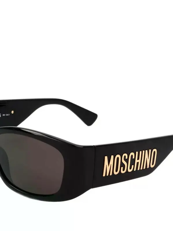 Moschino Logo-plaque Rectangle-frame Sunglasses