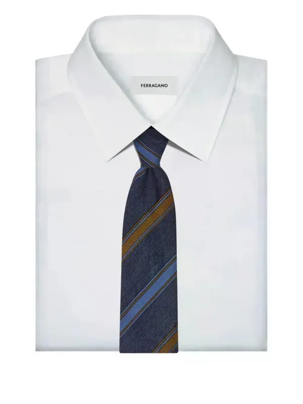 FERRAGAMO Regimental Jacquard Tie