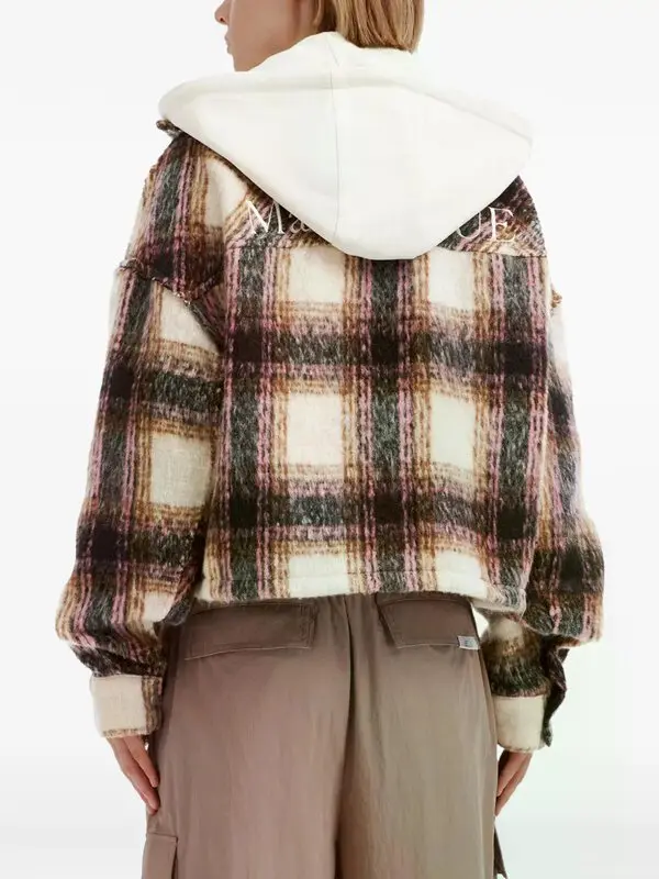 Izzue Check-pattern Hooded Jacket