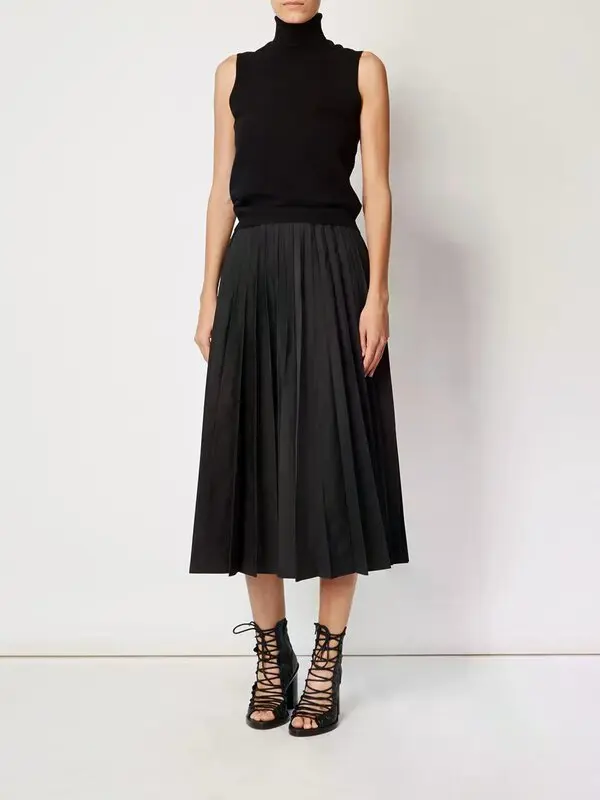 Junya Watanabe Pleated Skirt - Black