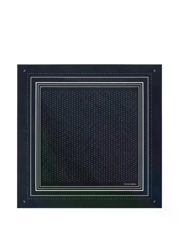 Officine Générale Polka-dot Square Scarf - Blue