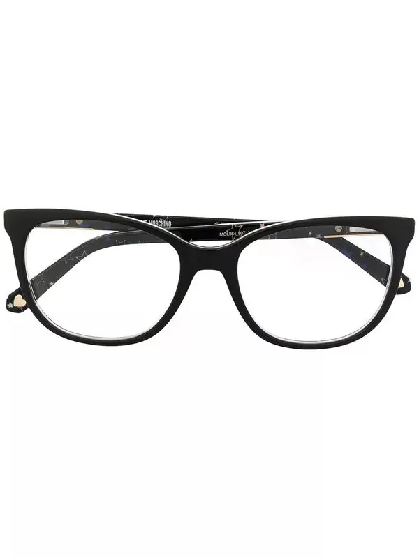 Moschino Star-print Cat-eye-frame Glasses