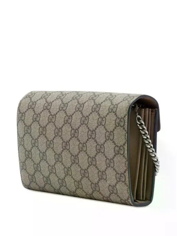 Gucci 2016-2026 Gg Supreme Dionysus Wallet On Chain Crossbody Bag - Neutrals