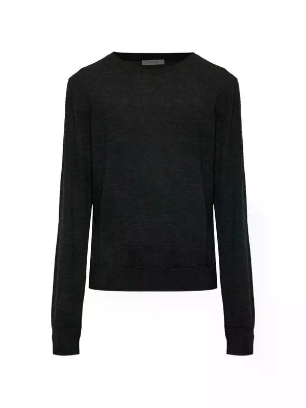 LEMAIRE Crew-neck Wool Knitwear - Grey