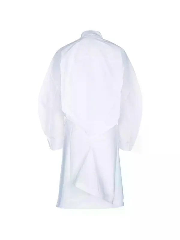 Jacquemus Colombe Dress With Rounded Sleeves - White