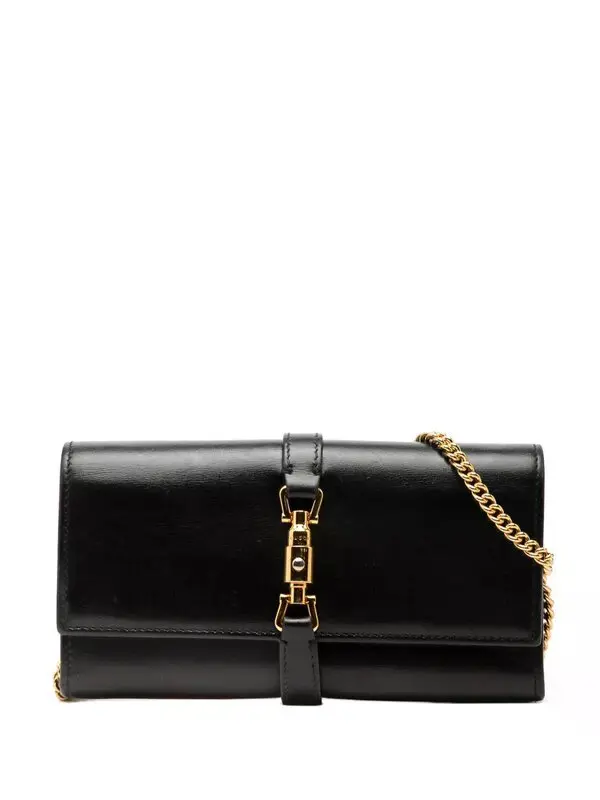 Gucci 2016-2026 Calfskin Jackie 1961 Wallet On Chain Crossbody Bag - Black