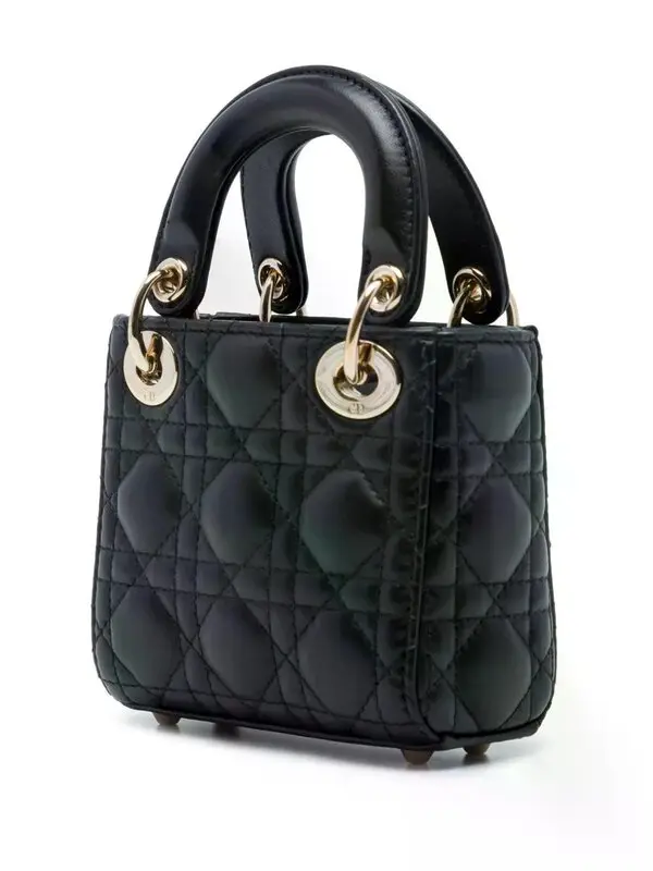 Dior Micro Lambskin Cannage Lady Satchel
