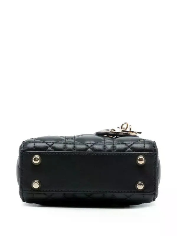 Dior Micro Lambskin Cannage Lady Satchel
