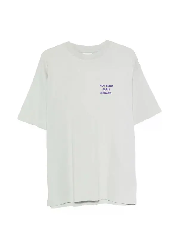 Drole De Monsieur Not From Paris Madame T-shirt - Grey