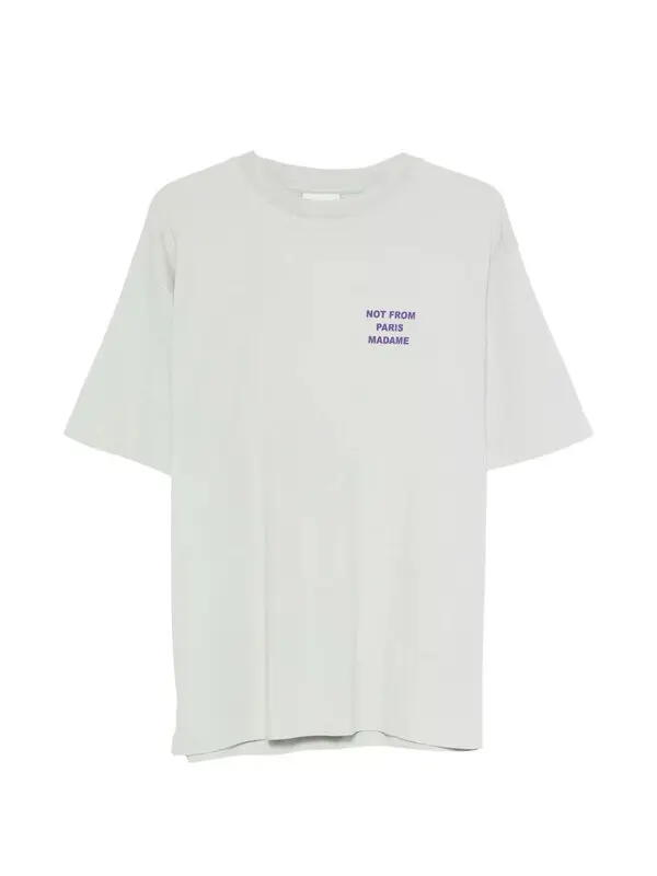 Drole De Monsieur Not From Paris Madame T-shirt - Grey
