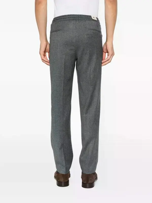 BRIGLIA 1949 Elasticated Waistband Drawstring Trousers - Grey