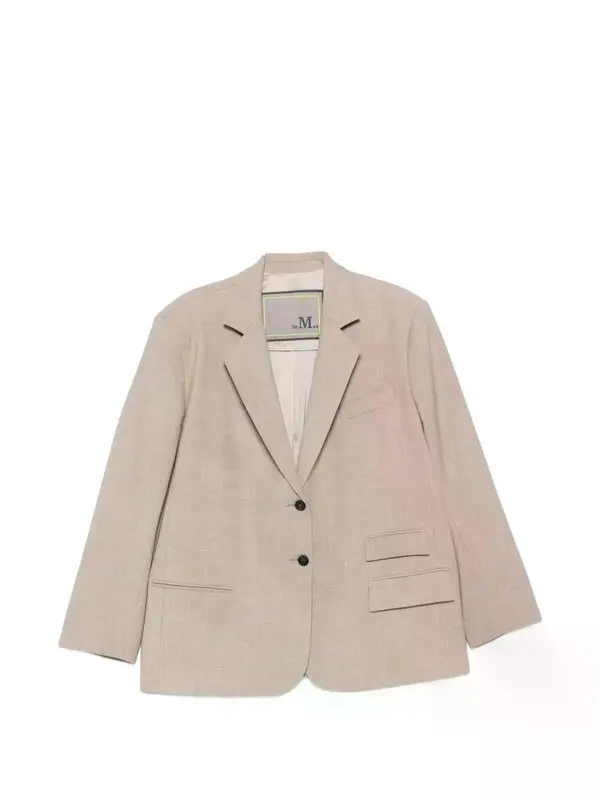 THE M.. Carmen Single-breasted Blazer - Neutrals