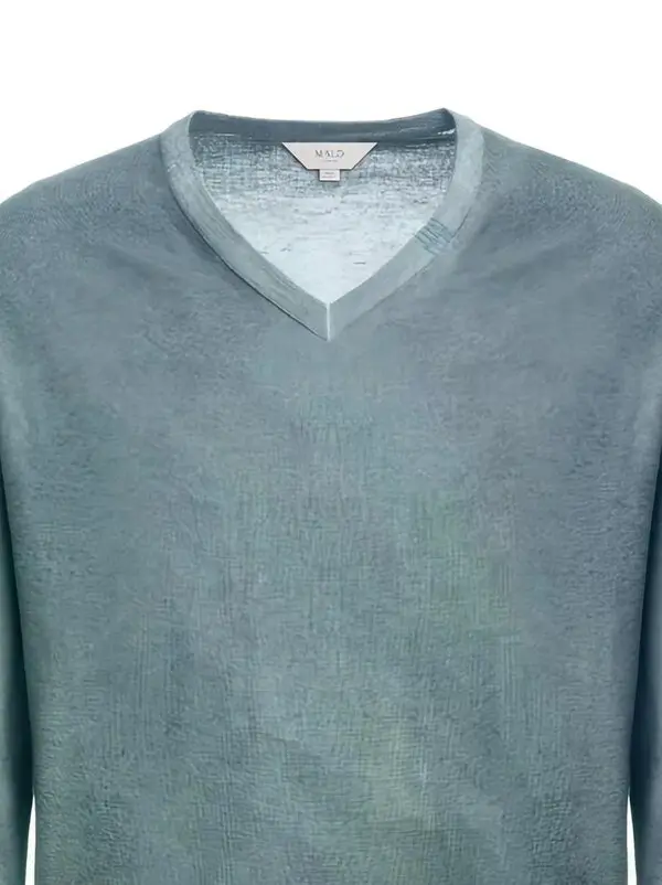 Malo V-neck Fine Knit Sweater