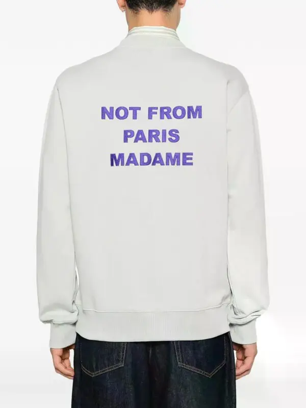 Drole De Monsieur Not From Paris Madame" Crew Neck Sweatshirt