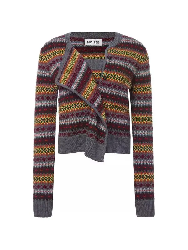 Monse Fair Isle Cascade Cardigan Set