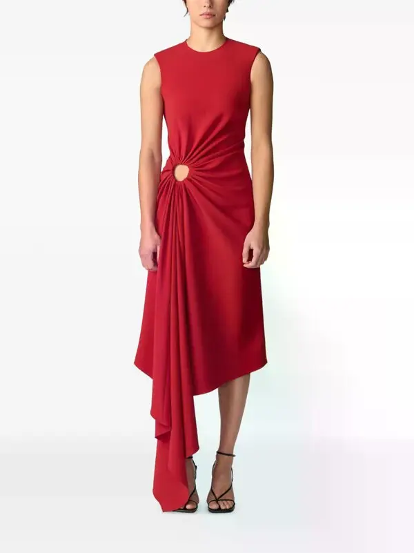 Monse Sleeveless Midi Dress With Front Cut-out Detailing