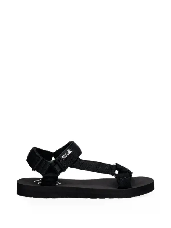 JACK WOLFSKIN Taiga Touch-strap Sandals - Black