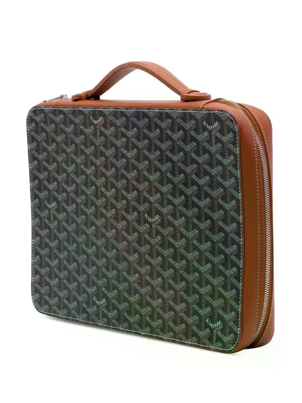 Goyard 2010-2026 Goyardine Universal Companion Portfolio Business Bag - Black